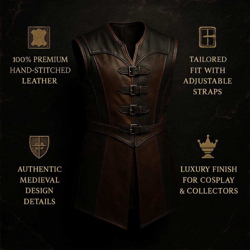 Genuine Leather Warrior Dress | Black Armored Gladiator Costume | High ...