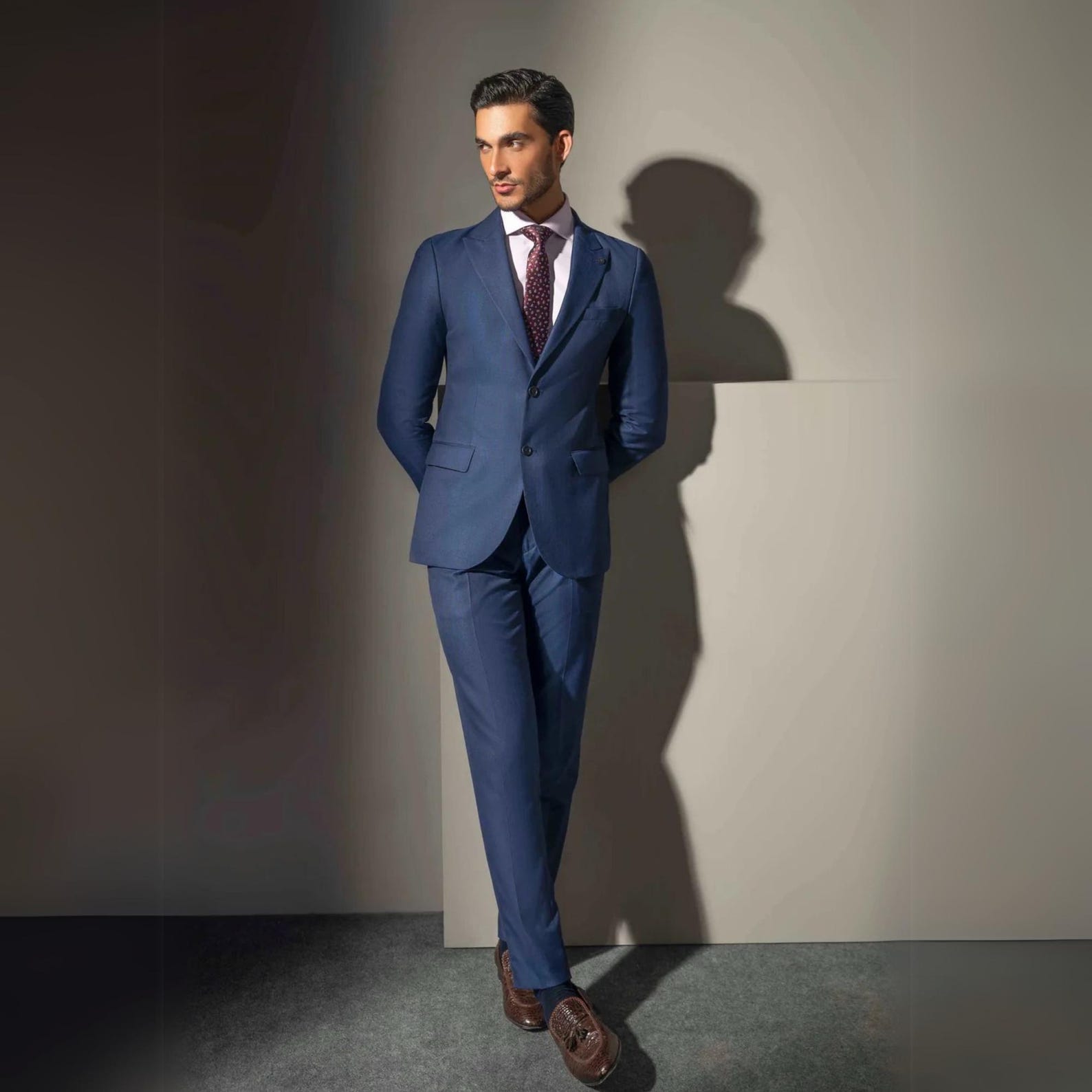 Premium Worsted Tweed Men's Bespoke Suit | High Quality Wool Rich ...