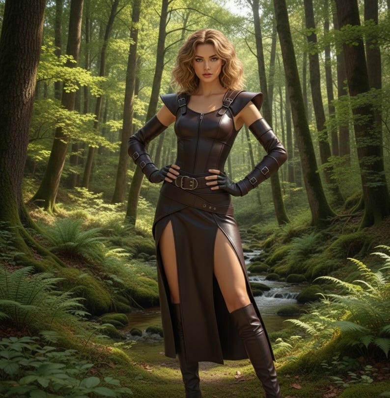 Genuine Leather Valkyrie Warrior Costume | Epic Armored Gladiator Dress ...