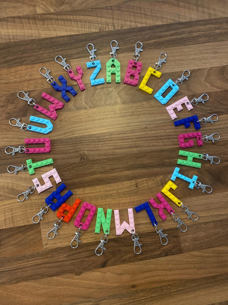Brick Style Keyring - Party Favours - Part Bags - Back to School Gifts ...