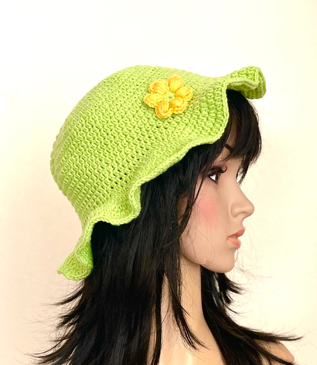 Blumen Hut, Beanie, Mütze, Häkel, Sommerhut, Strandhut, Hat! - Etsy