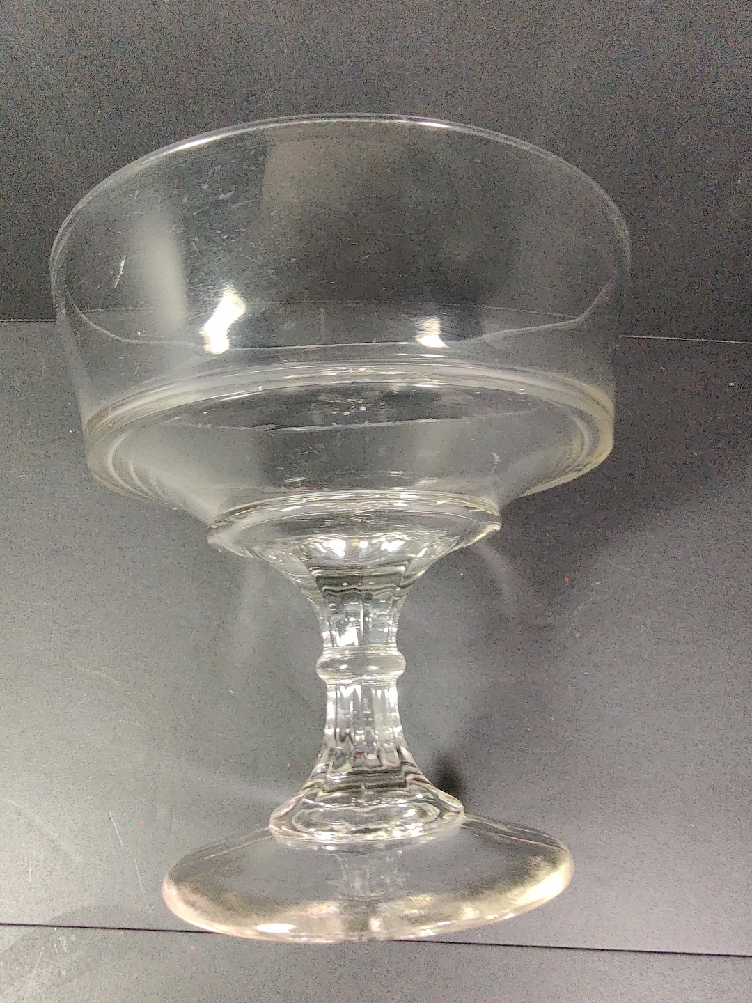 Vintage Clear Pressed Glass Compote Dish - Etsy