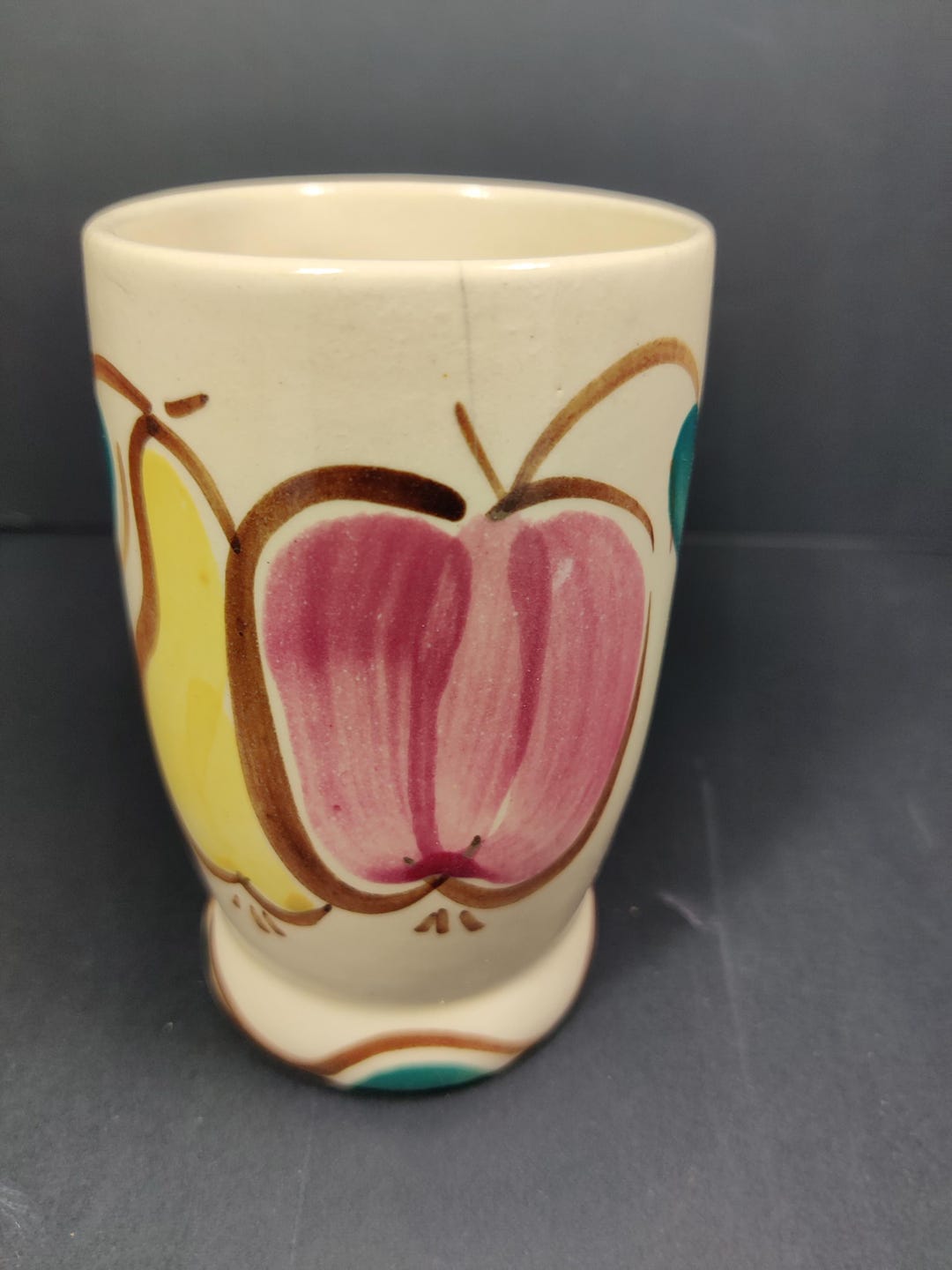 Vintage Purinton Pottery/ Fruit/ Water Tumbler - Etsy