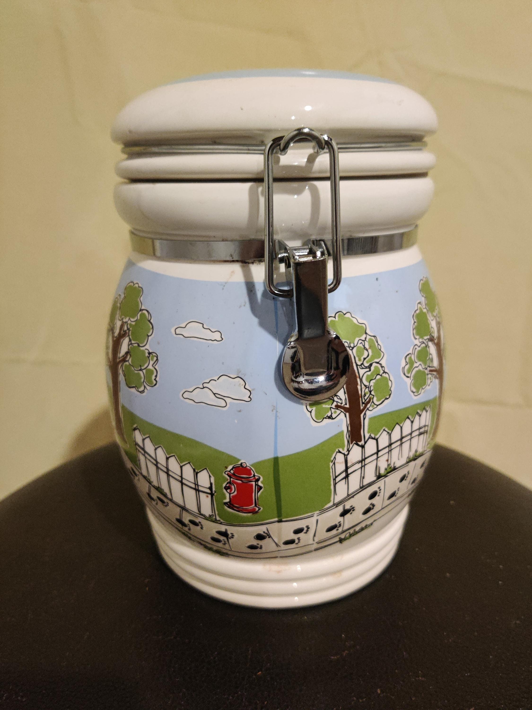 Hinged Ceramic Cookie Jar - Etsy