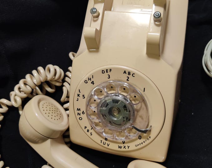 Vintage Bell System/ Western Electric Tan Rotary Phone - Etsy