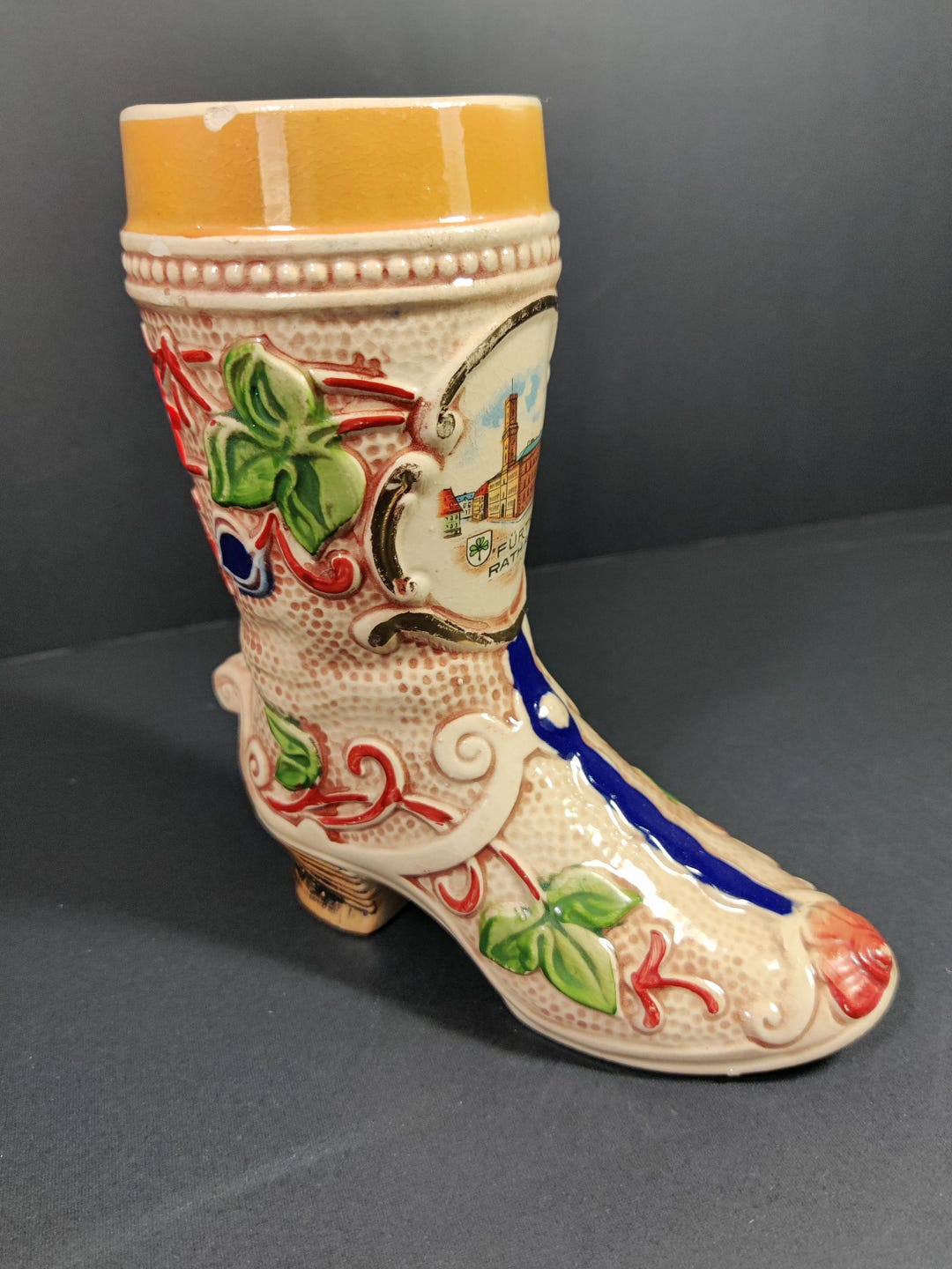 Vintage Gerz Handgemalt # 29 Cowboy Boot Stein 6 1/2" - Etsy