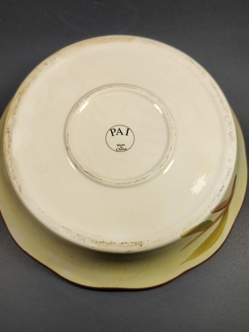 Vintage Stoneware 10" Apple Pie Dish/ PAI - Etsy