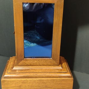 RARE, Antique Hanging Clock Stand/ Blue Glass Door - Etsy