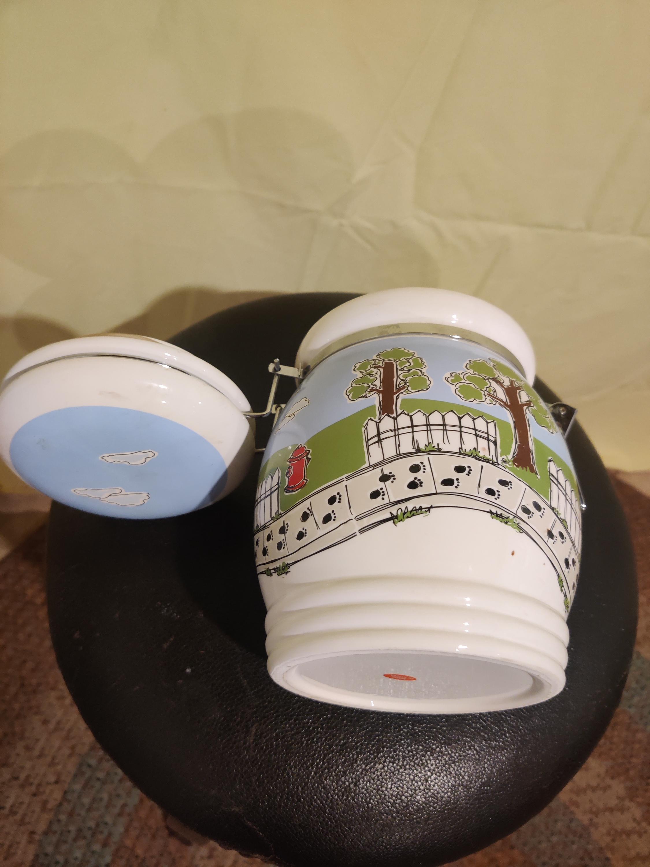 Hinged Ceramic Cookie Jar - Etsy