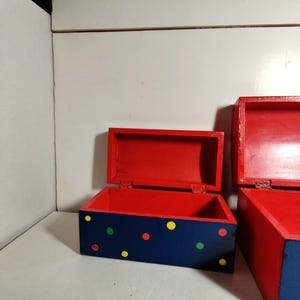 Antique Wooden Hinged Nesting Toy Boxes, Set of 3 - Etsy