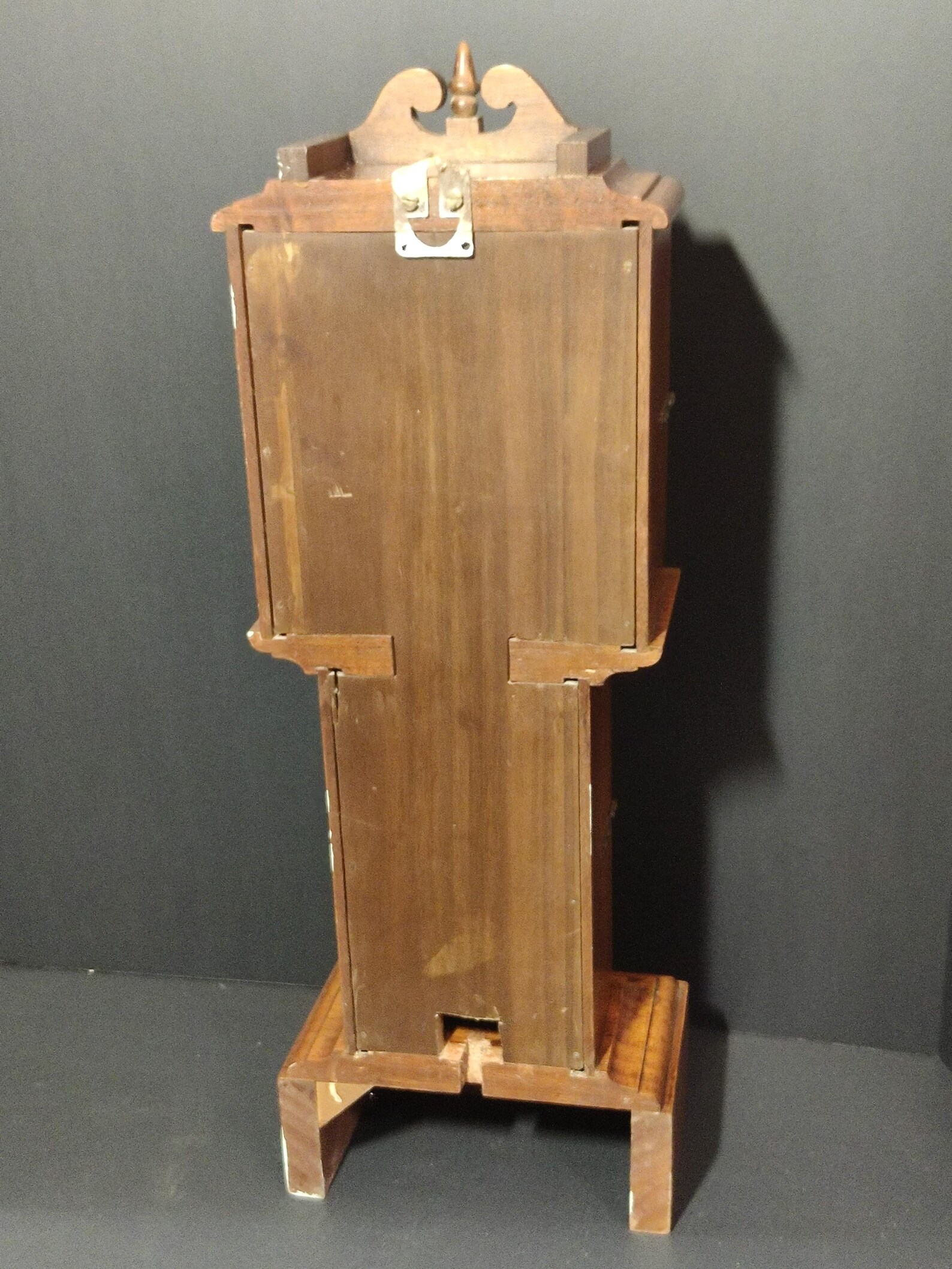 RARE, Antique Hanging Clock Stand/ Blue Glass Door - Etsy