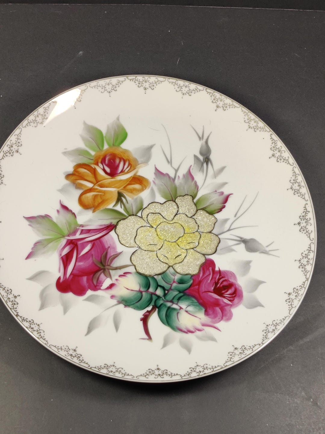 Rare, Vintage Mason Shafford Ware Handpainted China Plate With Stunning ...