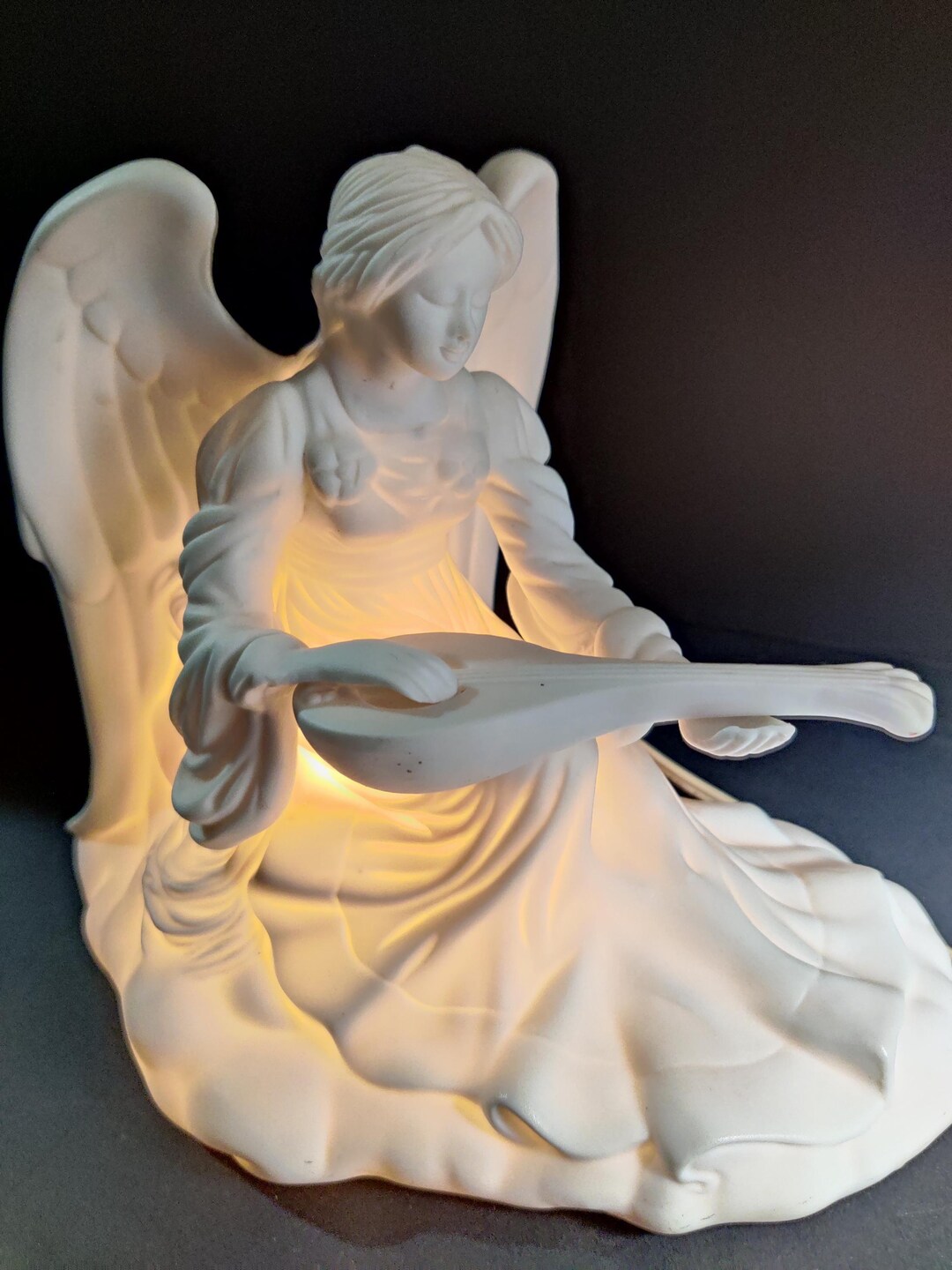 Vintage Avon Porcelain Light up Angel Figurine - Etsy