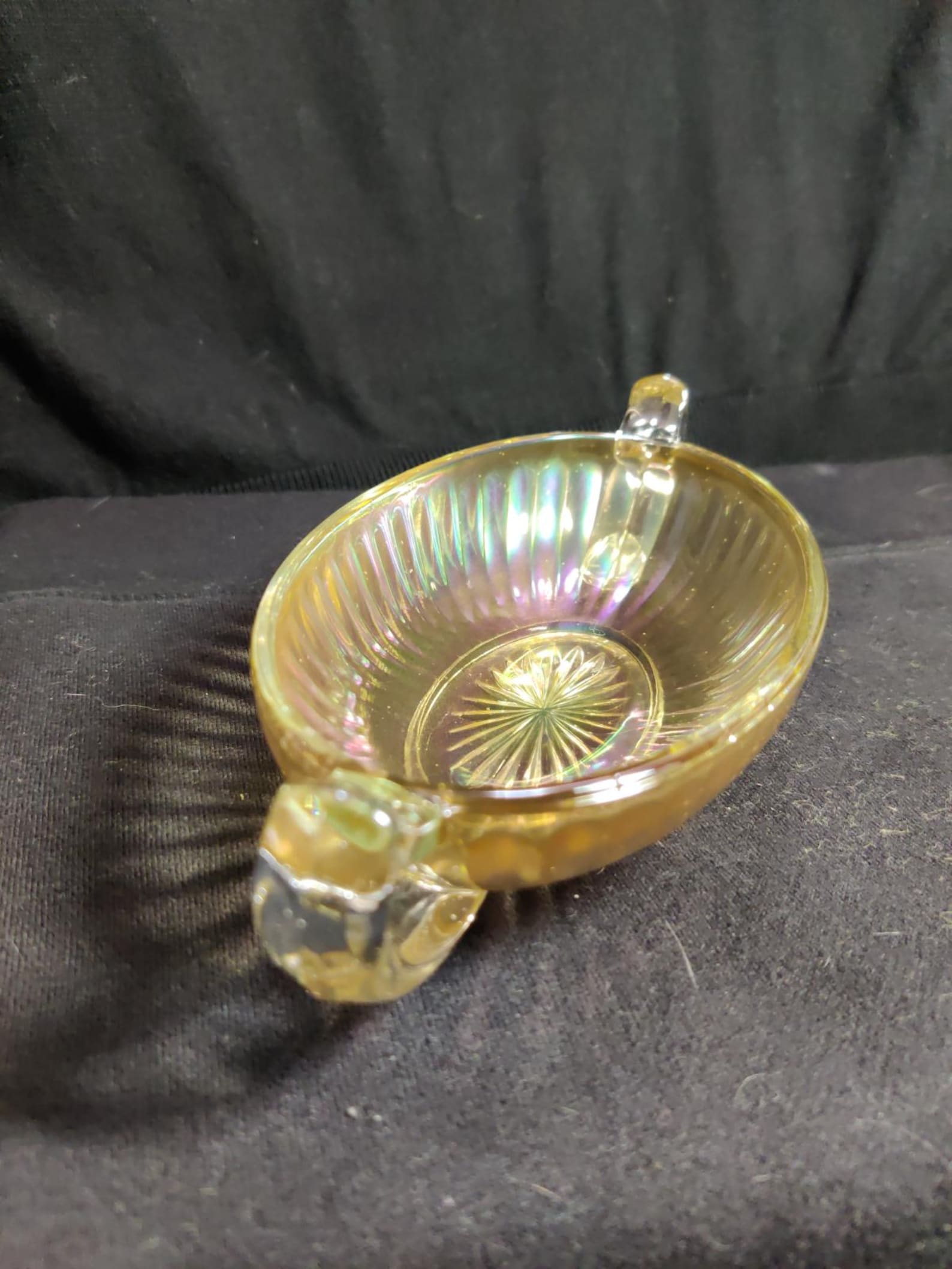 Antique Carnival Glass Pickle Dish – U.S. Glass Co. Collectible - Etsy