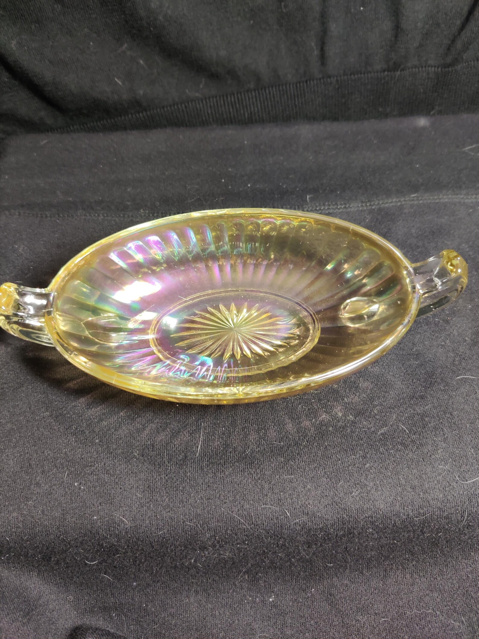 Antique Carnival Glass Pickle Dish – U.S. Glass Co. Collectible - Etsy