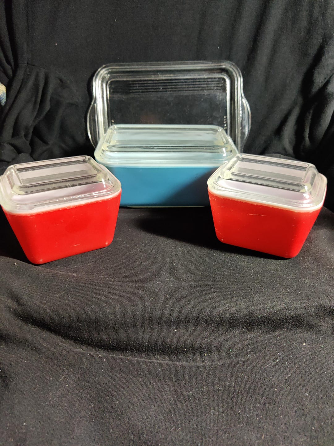 Set of 3 Vintage Pyrex Refrigerator Dishes/ Lids and 503 Lid - Etsy