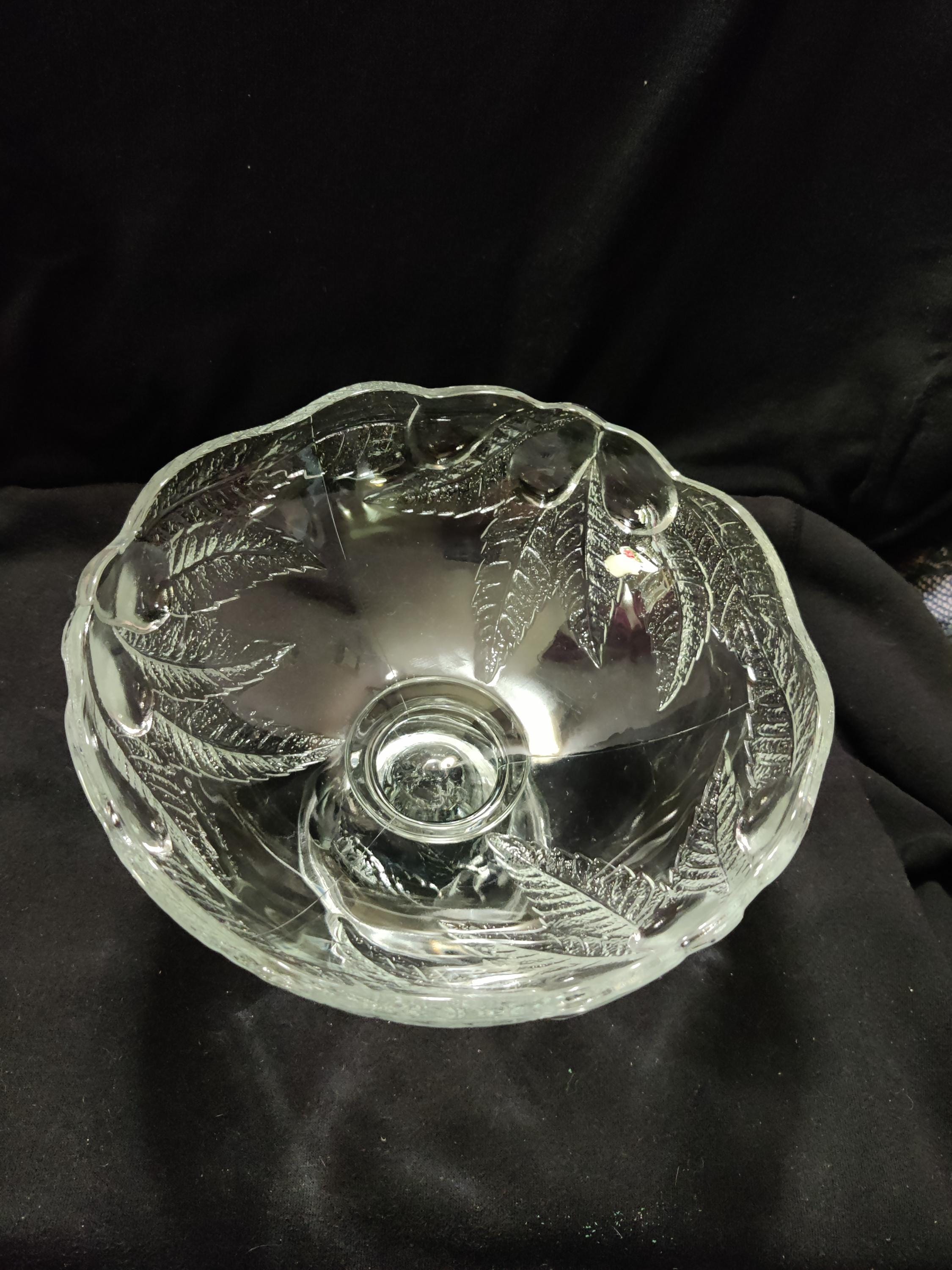 Vintage Teleflora Crystal Footed Bowl - Etsy