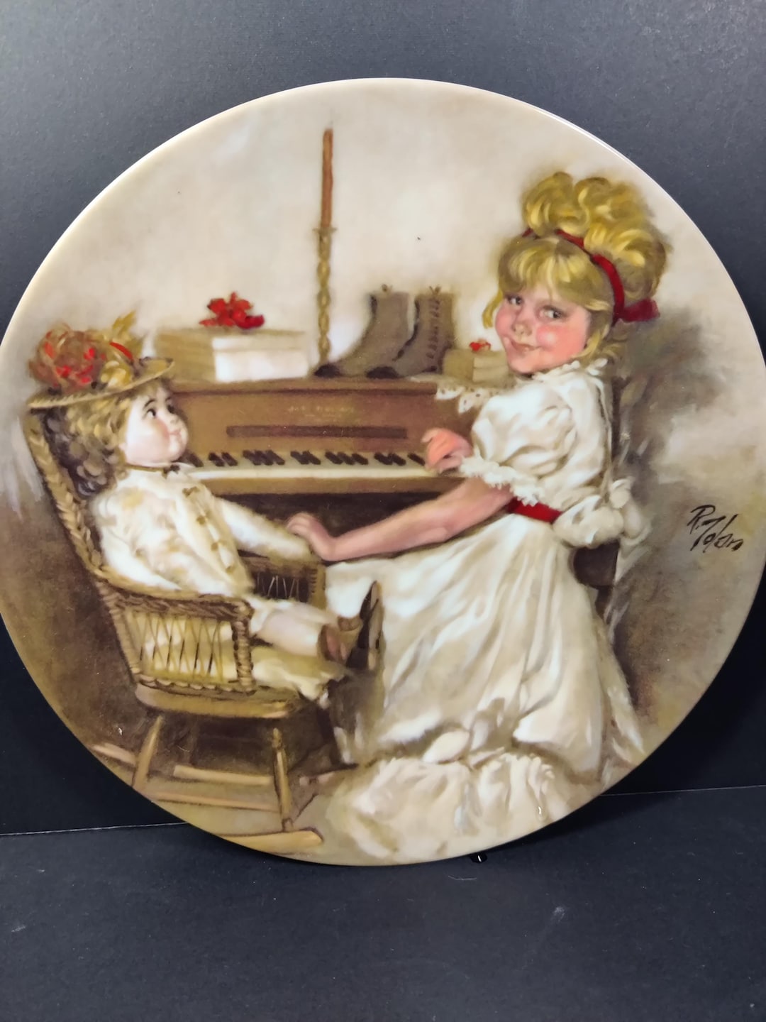 1981 Modern Masters Collector Plate " Cora's Recital" by Richard Zolan ...