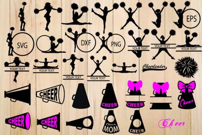 Cheerleader PNG Designs | Spirit Squad Clipart Bundle (digital Download ...