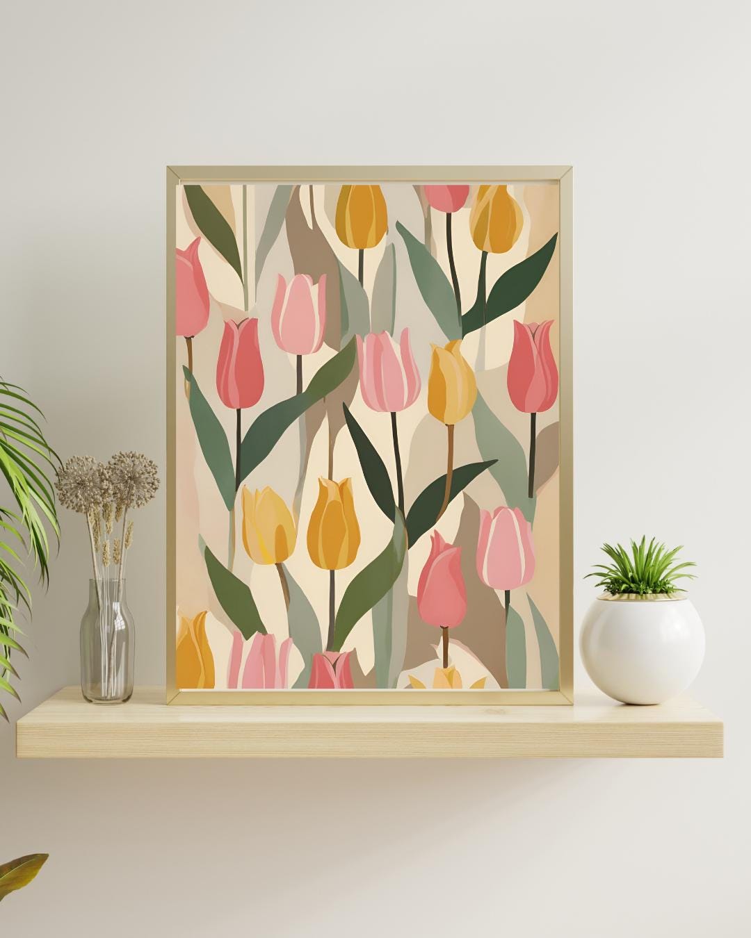 Tulips Wall Picture, Tulips Print, Wall Decoration, Tulips Poster ...