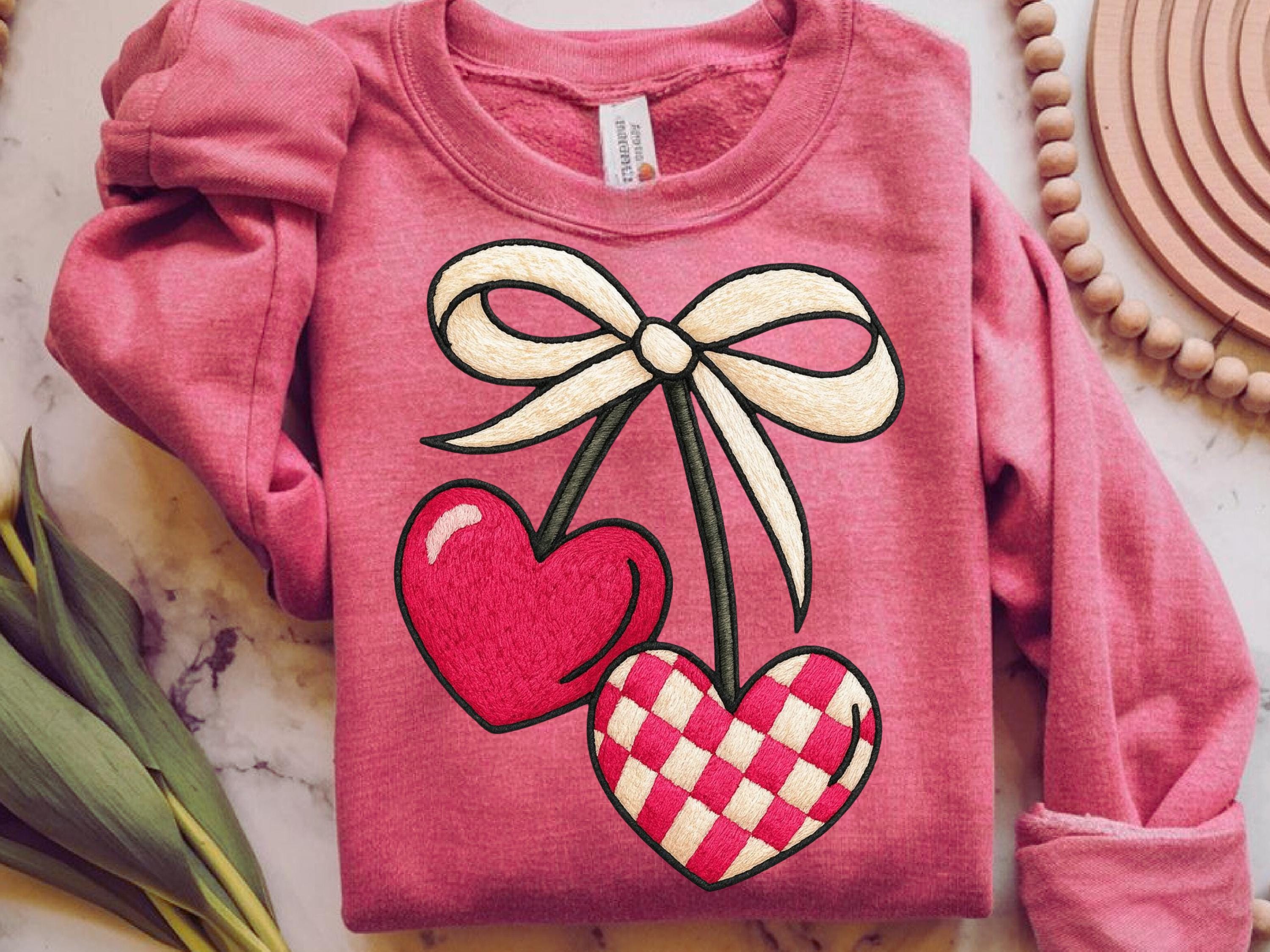 Vday Cherry Png, Fuzzy Cherry PNG, Latch Hook Cherry PNG, Retro ...