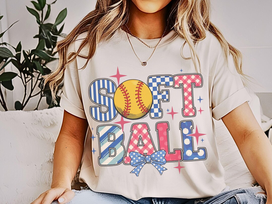Softball Coquette Png, Brushstroke Softball Coquette Png, Game Day ...