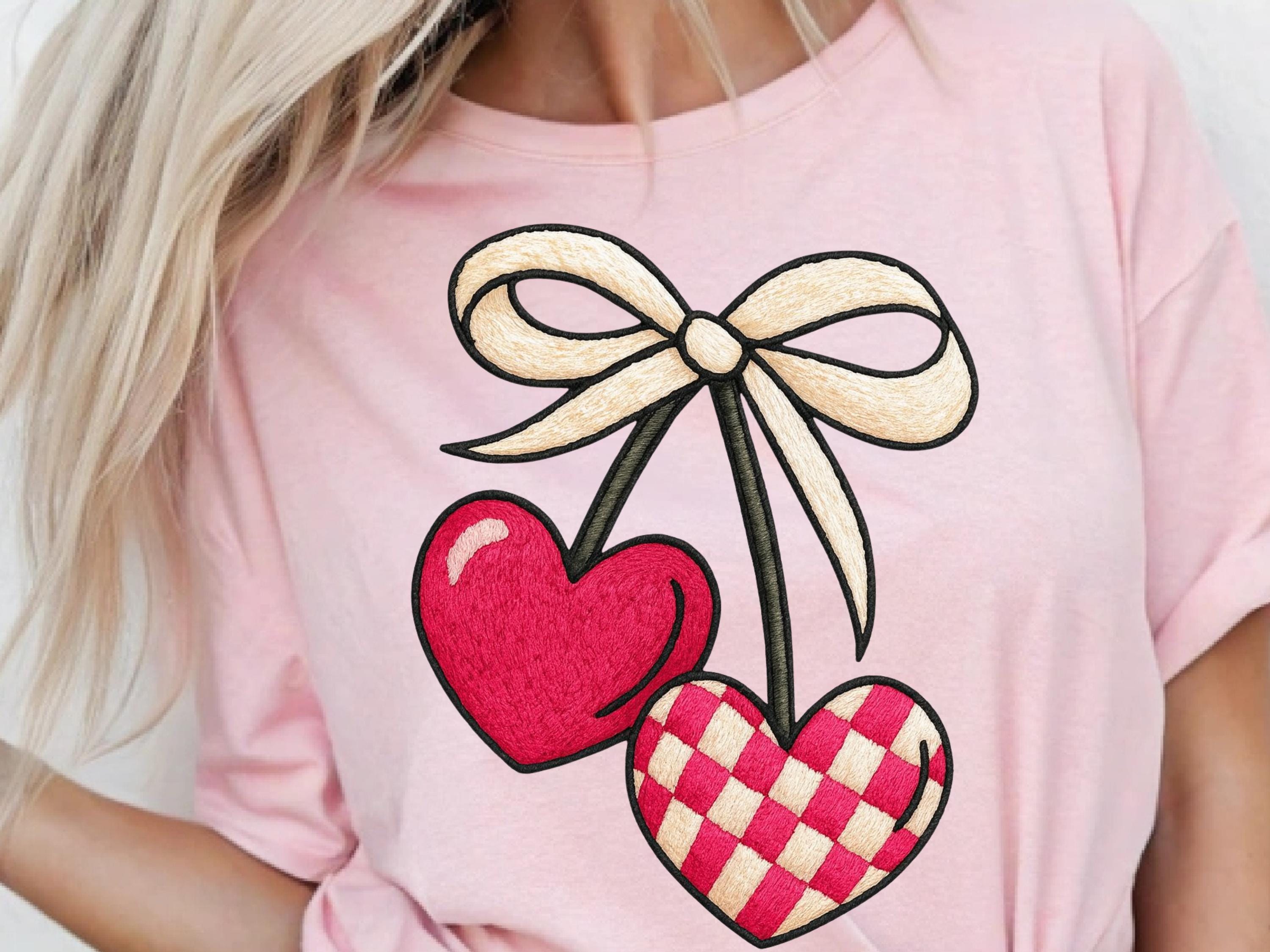Vday Cherry Png, Fuzzy Cherry PNG, Latch Hook Cherry PNG, Retro ...