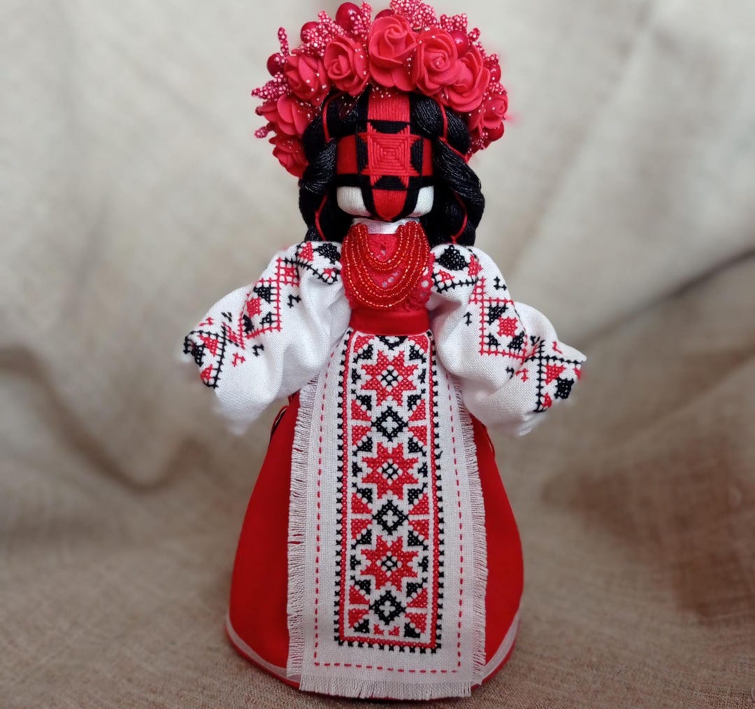 Ethnic Doll Motanka - Embroidered Ukrainian Tradition, Hand Made Gift ...