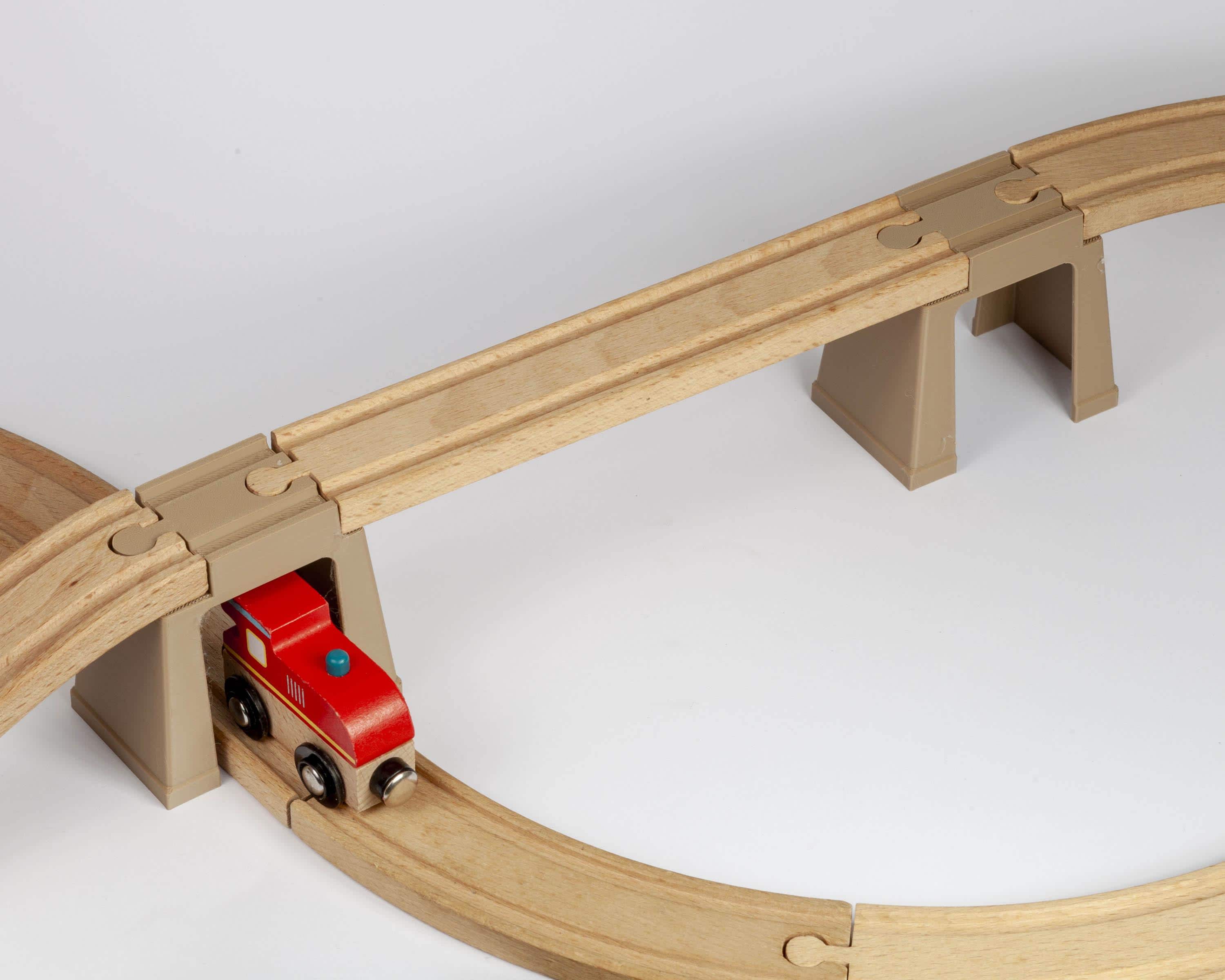 Wooden Train Bridge Supports: Tunnel Archway, Track Connection - Etsy