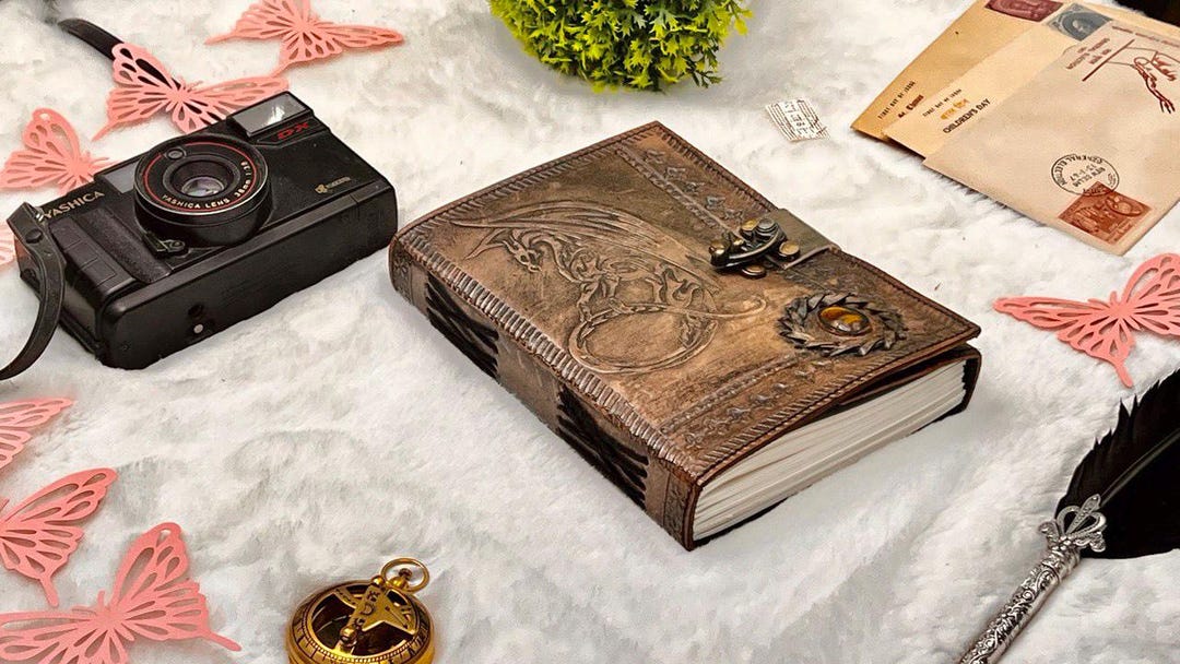 Dungeon Master Journal, Leather Celtic Dragon Journal, Leather DND ...