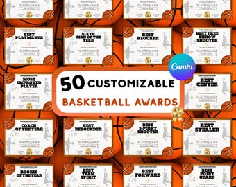 50 Volleyball Award Certificates Printable – Editable Canva Templates ...