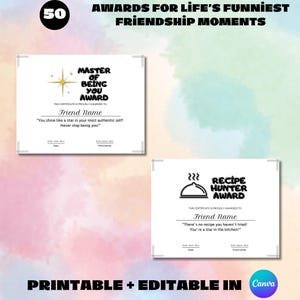 Awards for Life’s Funniest Friendship Moments | Friend Award ...