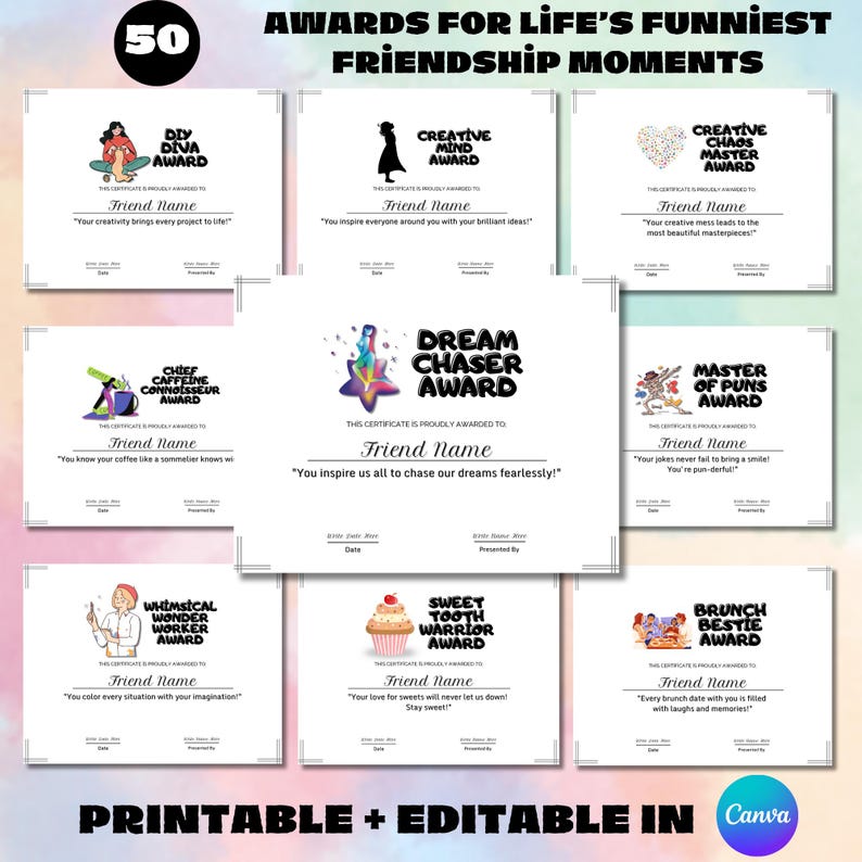 Awards for Life’s Funniest Friendship Moments | Friend Award ...