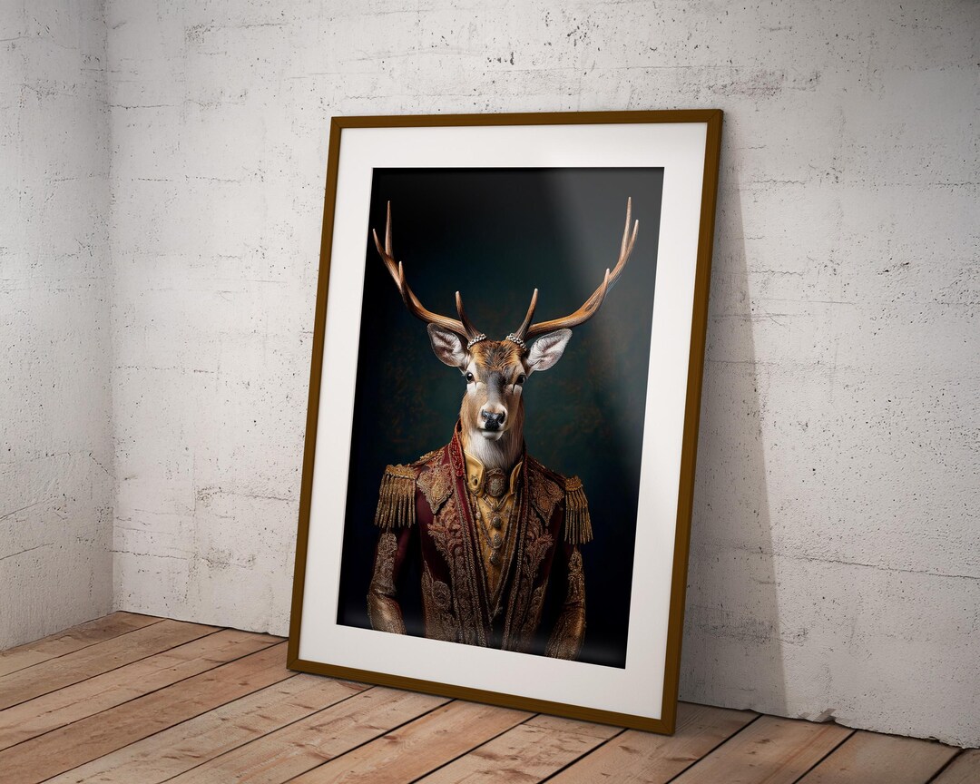 Deer Hybrid Poster - Deer Poster for Man Caves Bachelor Pads and More ...