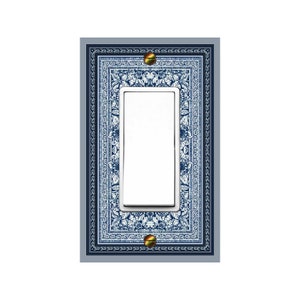 1202B Flat Image of Vintage Look Floral Faux Persian Rug Mrs Butler ...