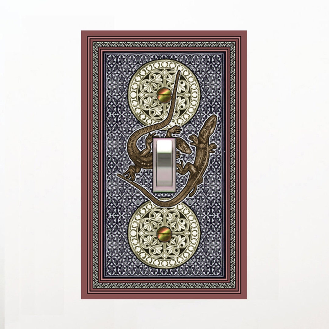 0246A - Asian Exotic Lizards Light Switch Plate Cover-mrs Butler ...