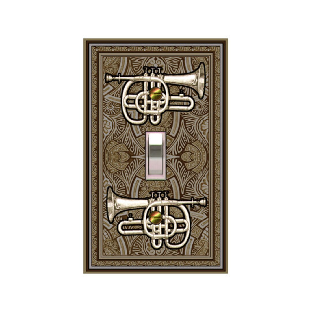 0425A Trumpets Musical Instruments on Unique Background ~ Mrs Butler ...