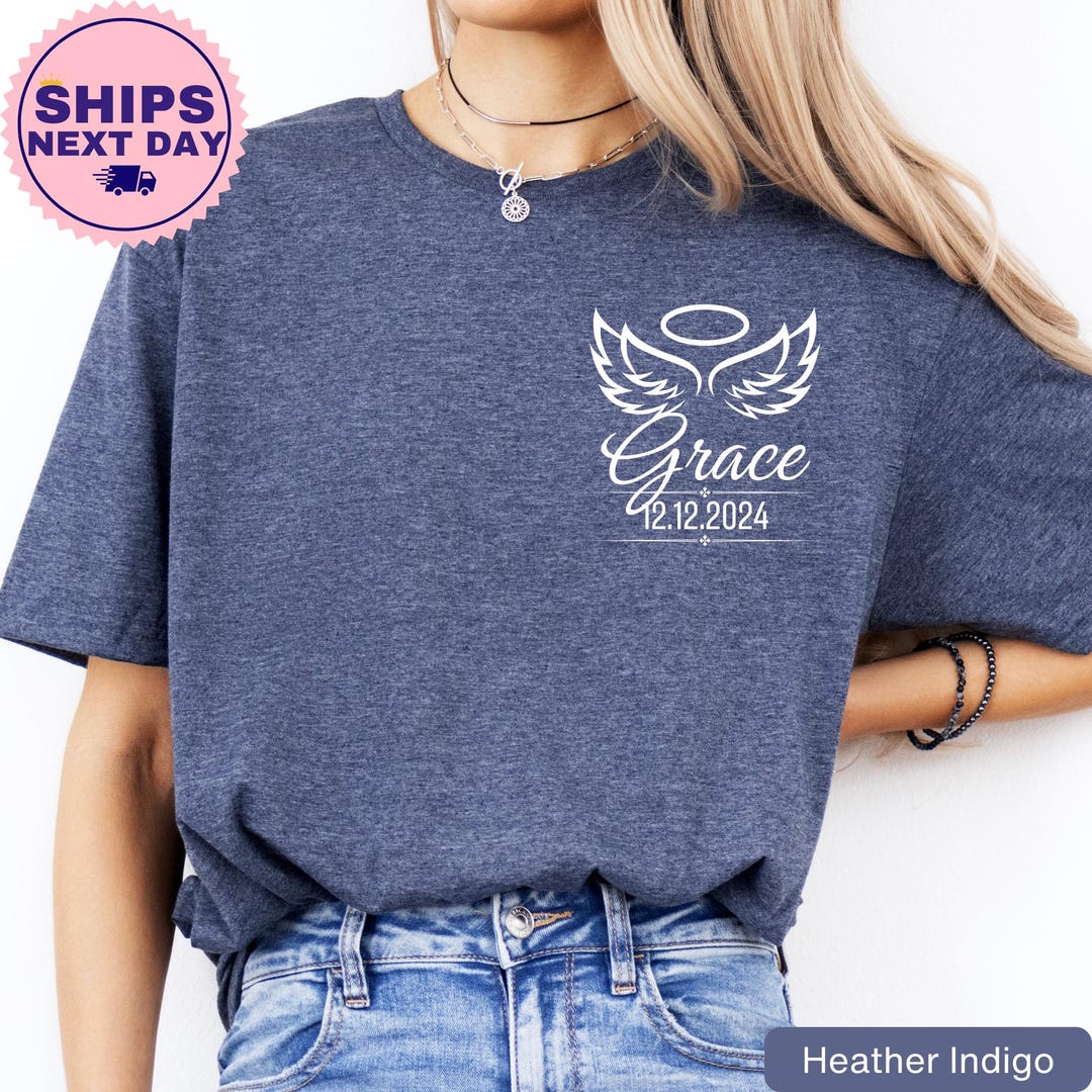 Custom Memorial T-shirt, in Loving Memory Tee, Personalized RIP Shirt ...