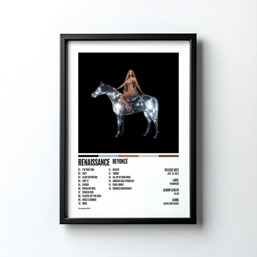 Beyoncé Renaissance Album Tracklist Poster - Etsy