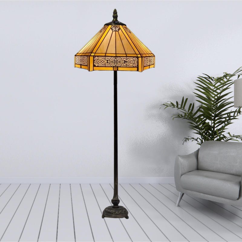Floor Stained Glass Lamp - Etsy UK