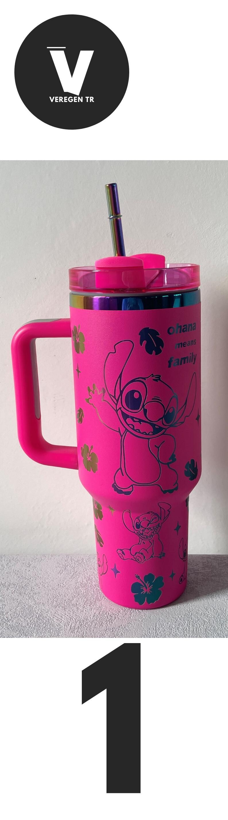 Stanley X Lilo & Stitch Tumbler 40oz AUTHENTIC Laser Engraved Water ...