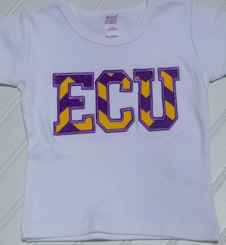 ECU Purple & Gold Girl's Chevron Knit Shirt - Etsy
