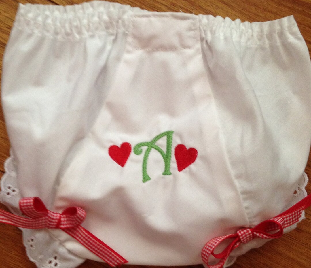 Little Girls, Toddler's Monogrammed Heart Design Double Seat Diaper ...