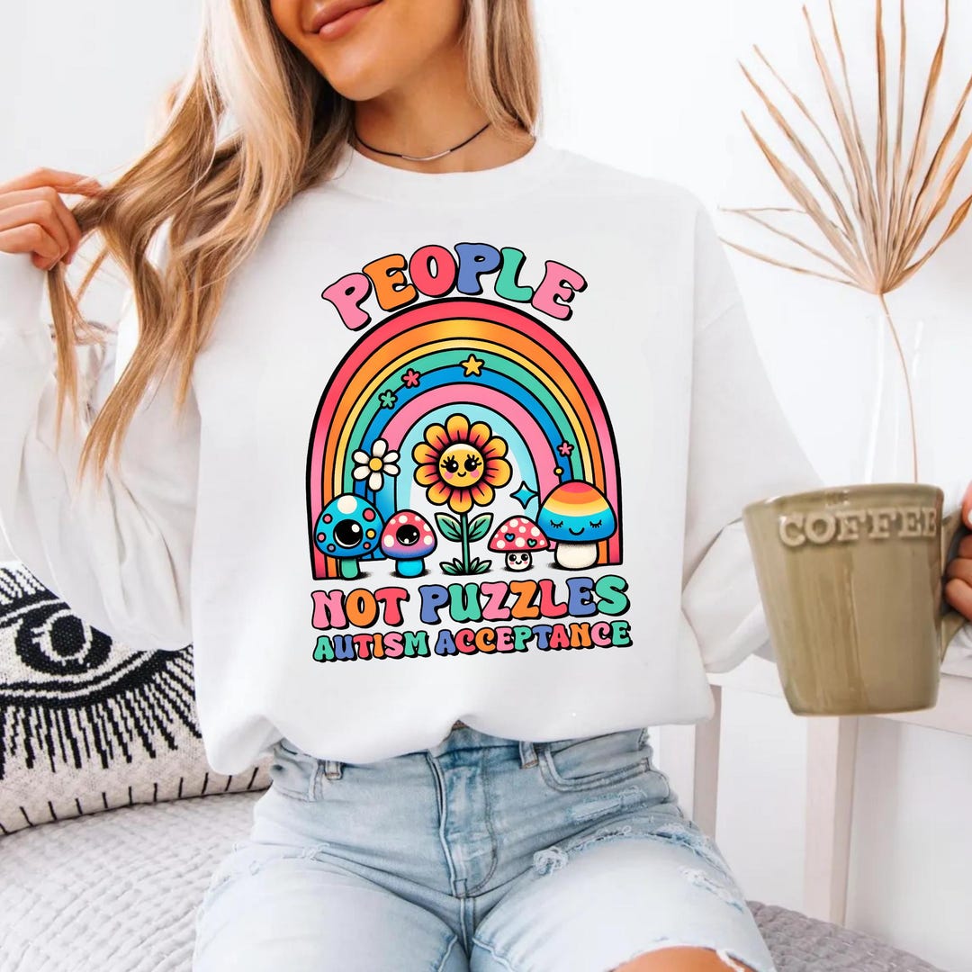 Autism Awareness Shirt, People Not Puzzles Autism Awareness Infinity ...