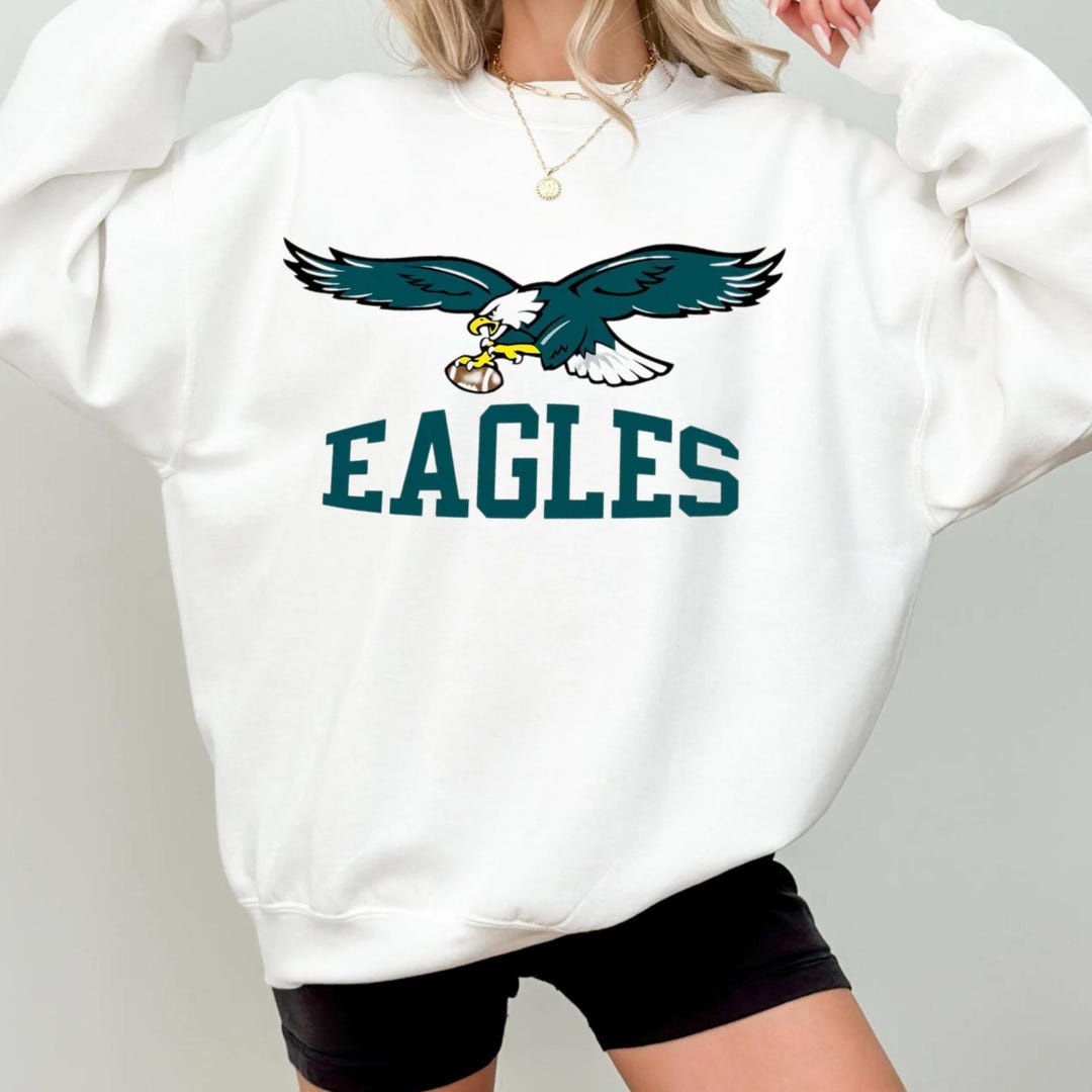Eagles Crewneck Sweatshirt for Womens, Philadelphia Game Day Football ...