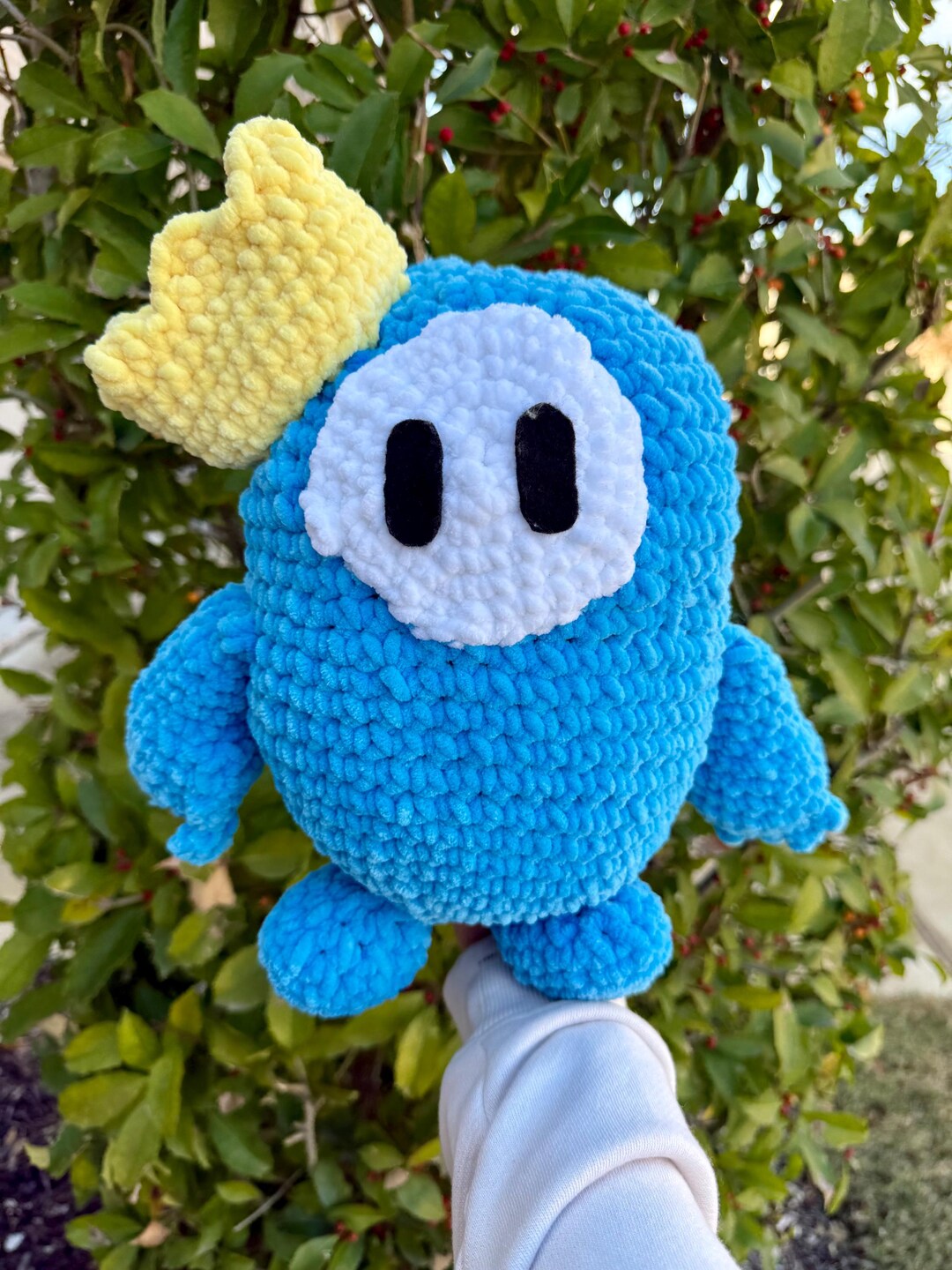 Blue Fall Guys Character Plushie Stuffed Animal Crochet Handmade ...