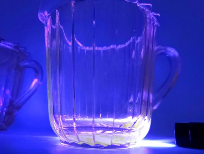 Vintage Pink Depression Glass Creamer & Lidded Sugar Bowl Normandie ...