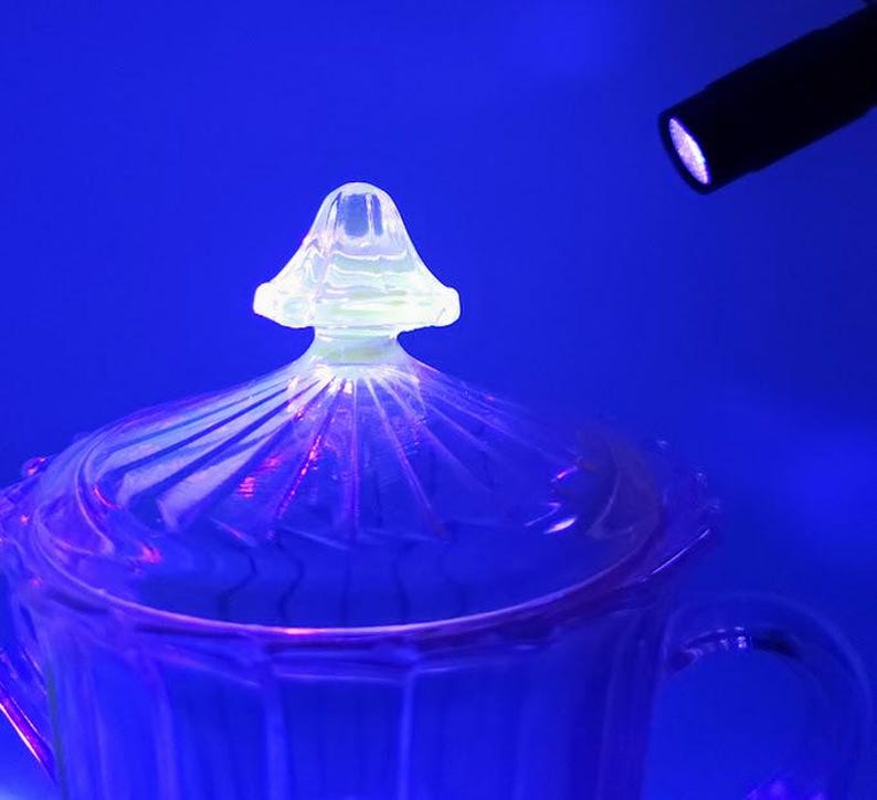 Vintage Pink Depression Glass Creamer & Lidded Sugar Bowl Normandie ...