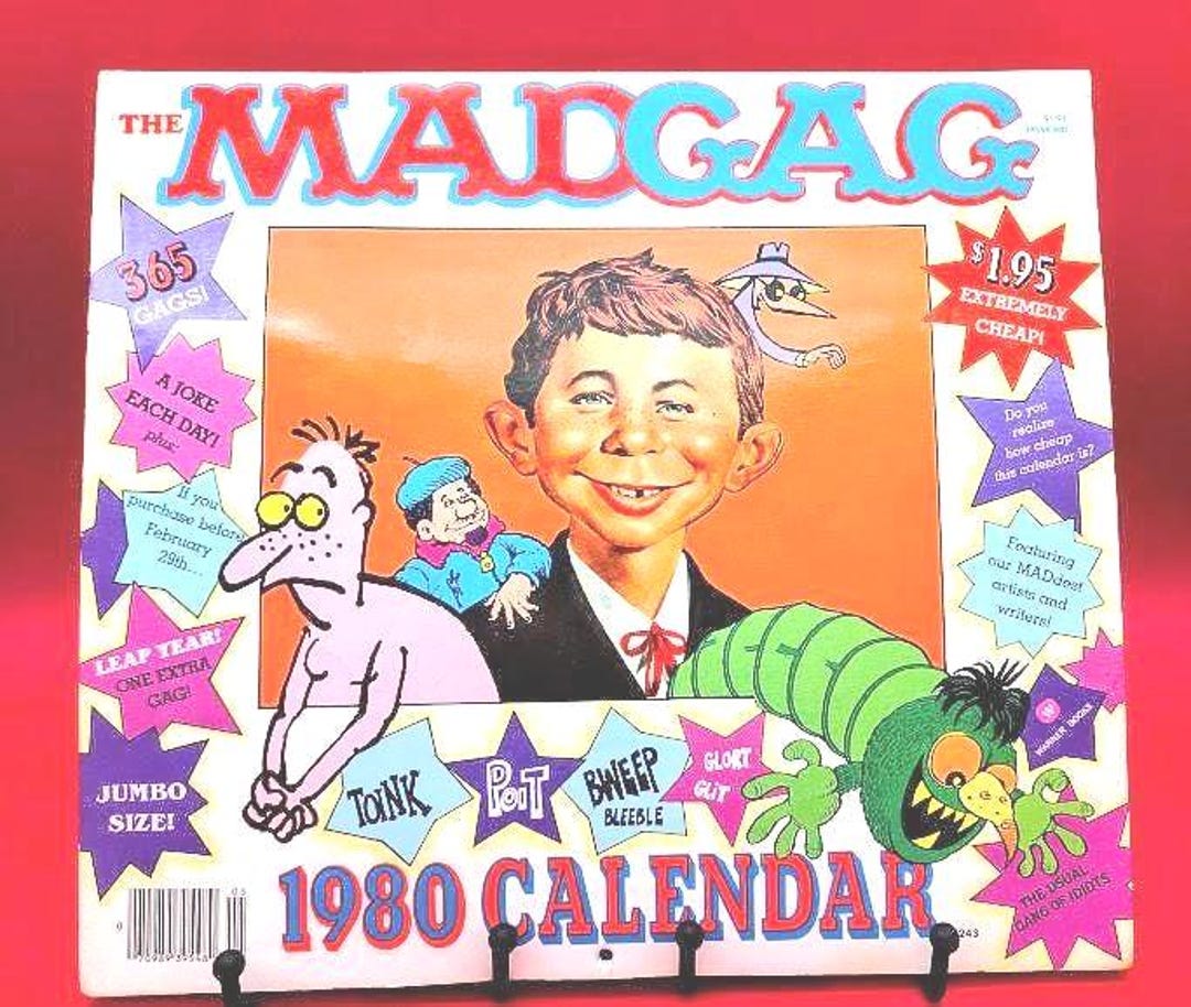 MAD Gag 1980 Wall Calendar - Leap Year Edition Featuring Alfred E ...