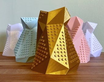 Brick Block Vase Planter by Layeredbyandrei for LEGO® Flower Bouquet ...